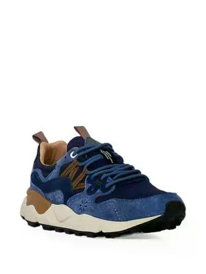 FLOWER MOUNTAIN Yamano 3 Suede Sneakers - Blue