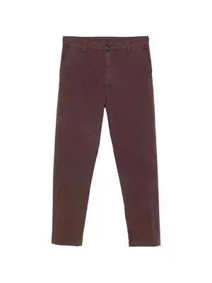 Canali Twill-weave Trousers - Purple