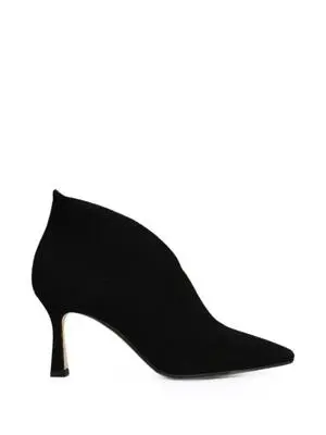 THE SELLER Pointed-toe V-cut Ankle Boots - Black