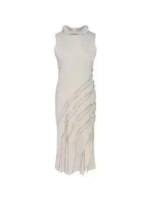 CLUB21 Ava Ruffled Sleeveless Midi Dress