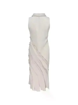 CLUB21 Ava Ruffled Sleeveless Midi Dress