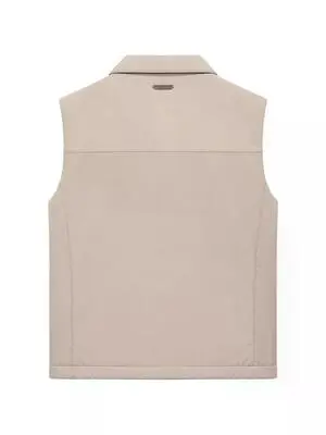 TOMBOLINI Logo-plaque Zip-up Gilet - Neutrals