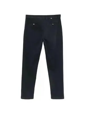 Canali Twill-weave Slim-fit Trousers - Blue