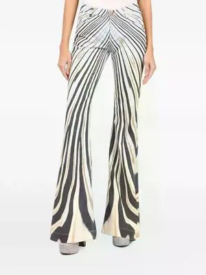 Roberto Cavalli Zebra-print Flared Trousers