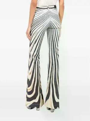 Roberto Cavalli Zebra-print Flared Trousers