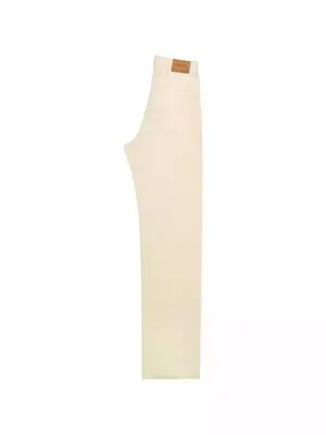 Saint Laurent V-waist Long Baggy Jeans - Neutrals