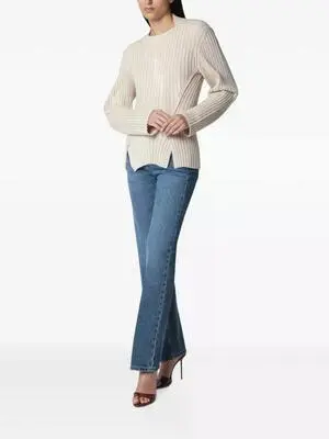 Victoria Beckham Ribbed Side-slit Sweater