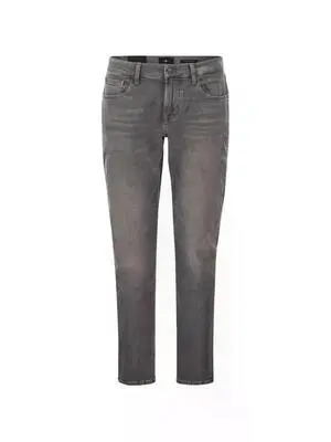 7 For All Mankind Belt-loop Buttoned Jeans - Grey