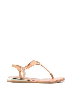 MEXX Logo Plaque Buckled Slingback Sandals