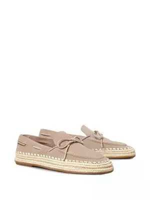 Tory Burch The Raffia Boaty Loafers - Neutrals