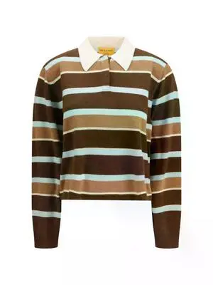 Guest In Residence Striped Cashmere Sweater - Brown