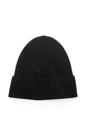 TOM FORD Logo-patch Ribbed-knit Beanie Hat