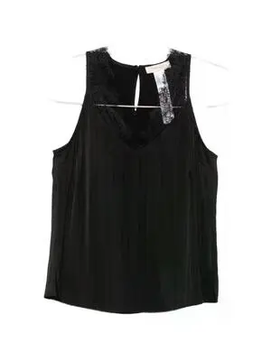 TWINSET Lace-trim Pleated Blouse - Black