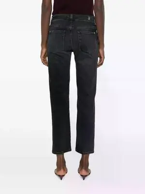 7 For All Mankind Faded-effect Cropped Jeans