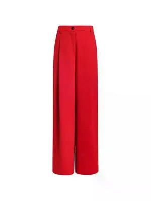 Essentiel Antwerp Kelsea Pleated Wide-leg Trousers - Red