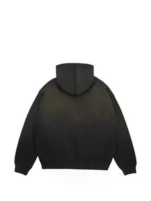 DENIM TEARS Peace Wreath Knockout Zip-up Hoodie - Black