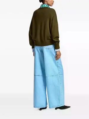Essentiel Antwerp Embellished Striped Scarf Sweater