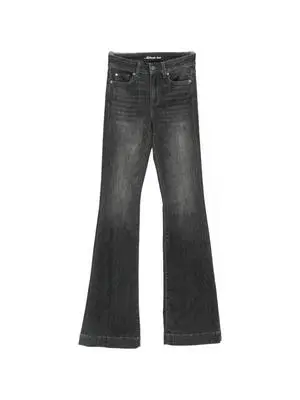 Liu Jo Faded Flared-leg Jeans - Grey