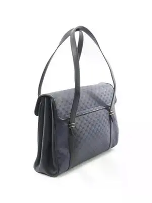 Gucci 20th Century Micro Gg Coated Canvas Handbag - Blue