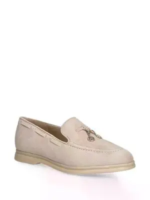 Guess Aryanai Suede Loafers - Neutrals