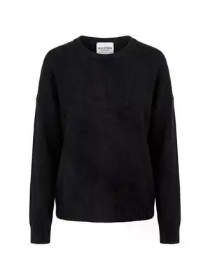 KUJTEN Fine-knit Drop-shoulder Sweater - Black