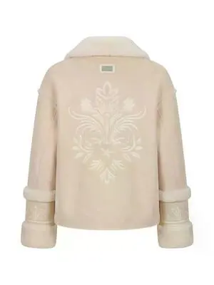 HIGH SOCIETY Alani Shearling-trim Jacket - Neutrals