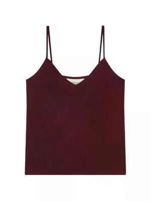 Eric Bompard V-neck Cashmere Tank Top - Purple