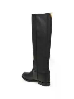 VIA ROMA 15 V-logo Knee-high Boots