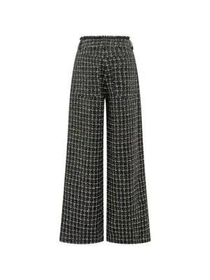 MSGM Tweed Frayed-edge Trousers