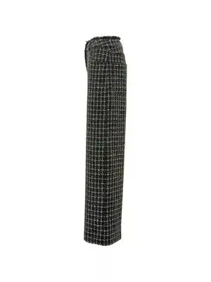 MSGM Tweed Frayed-edge Trousers