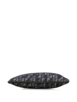 Fendi 2000-2010 Zucchino Denim Crossbody Bag
