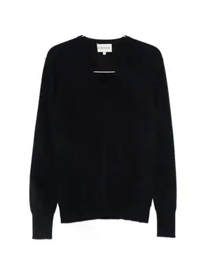 Eric Bompard V-neck Cashmere Sweater - Blue