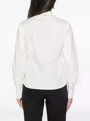 TWINSET Ruffle-trimmed Puff-sleeve Blouse