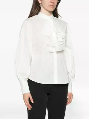 TWINSET Ruffle-trimmed Puff-sleeve Blouse