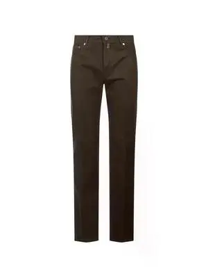 Kiton Logo-patch Straight-leg Jeans