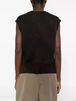 Eric Bompard V-neck Sleeveless Cardigan