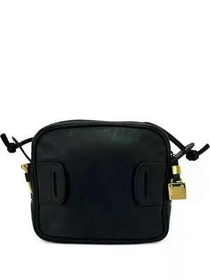 Loewe Leather Anagram Crossbody Bag - Black