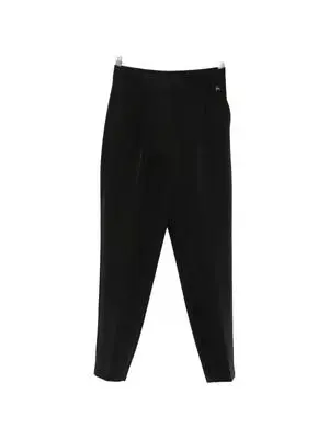 TWINSET Pleated-detail Cropped Trousers - Black
