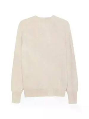 Eric Bompard V-neck Cashmere Sweater - Neutrals