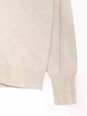 Eric Bompard V-neck Cashmere Sweater - Neutrals