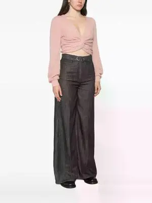 TWINSET Twist-detail Cropped Jumper