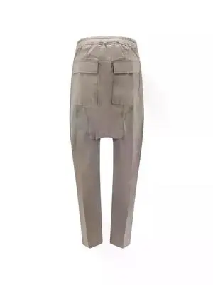 Rick Owens Cotton Trousers With Drawstring Waist
