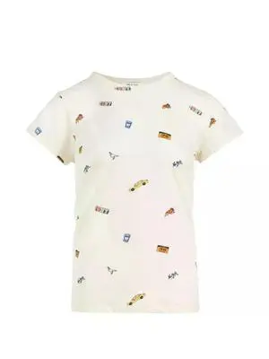 Rag & Bone Nyc Patch-print T-shirt - Neutrals