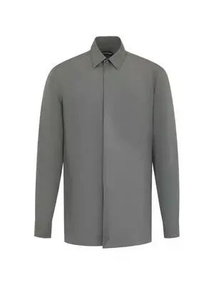 TOM FORD Classic-fit Silk Shirt - Grey