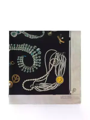 Moschino Graphic-print Silk Scarf