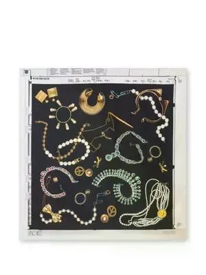 Moschino Graphic-print Silk Scarf - Black