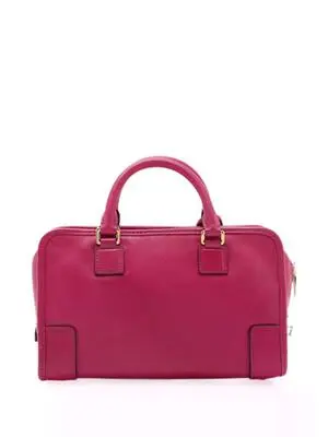 Loewe 2010-2026 Leather Amazona 23 Satchel - Pink