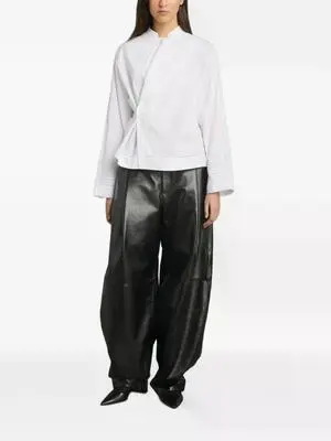 Soeur Lorraine Asymmetric-fastening Shirt - White