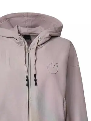 Pinko Logo-embossed Zip-up Hoodie