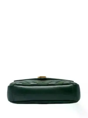 Saint Laurent 2017 Medium Chevron Calfskin And Suede Monogram College Satchel
